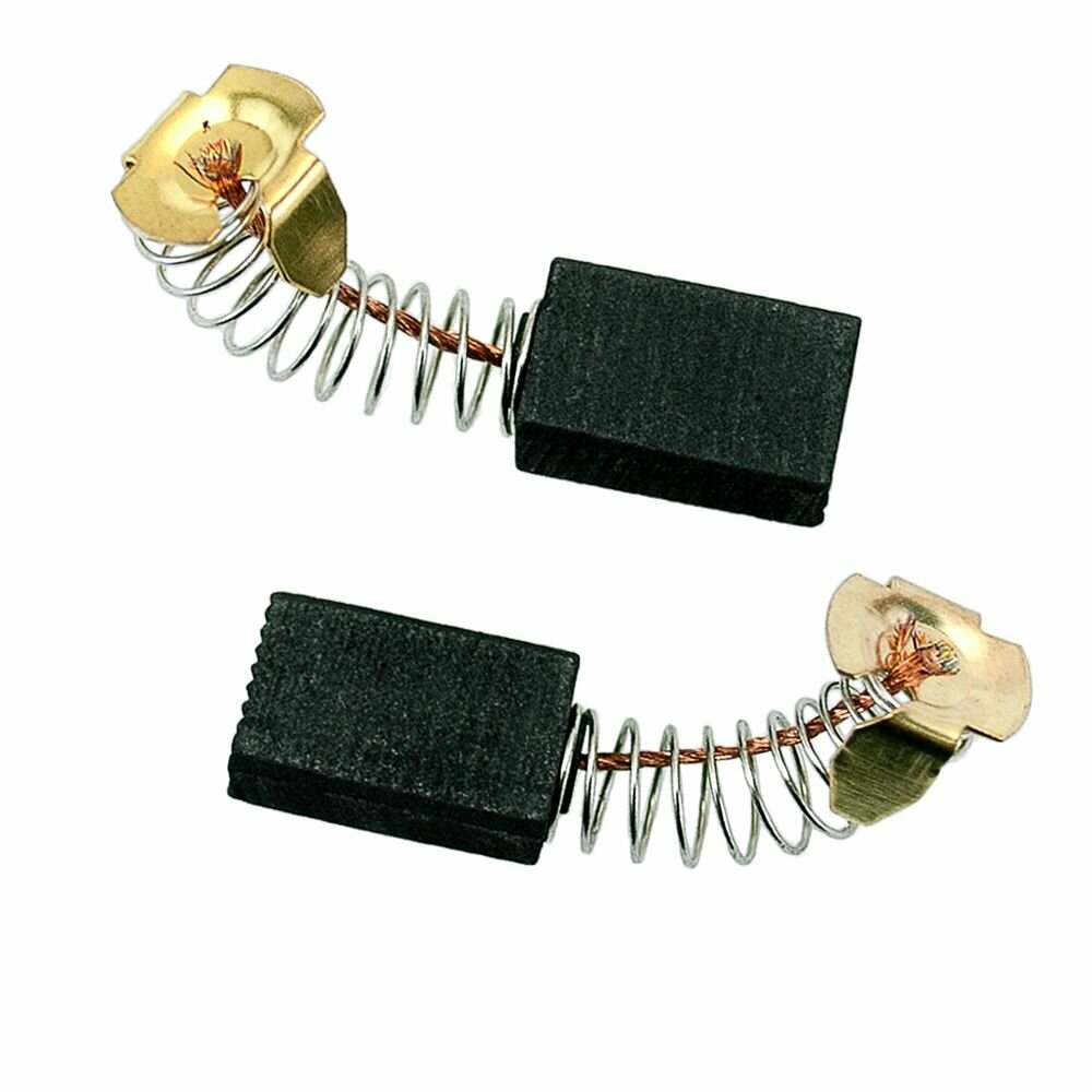 Щетки угольные 6*10*15мм(2шт) пружина пятак-уши Интерскол УШМ-150