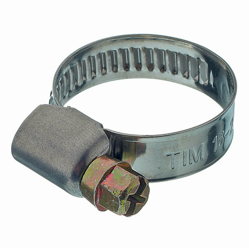 Хомут обжимной 16-25 мм нержавеющая сталь (20 шт.)