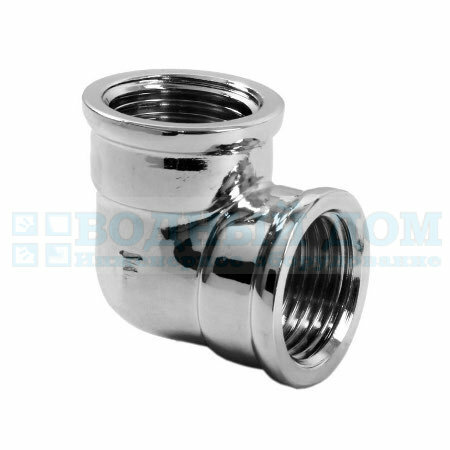 Угол 3/4 дюйма в/в хромированный
