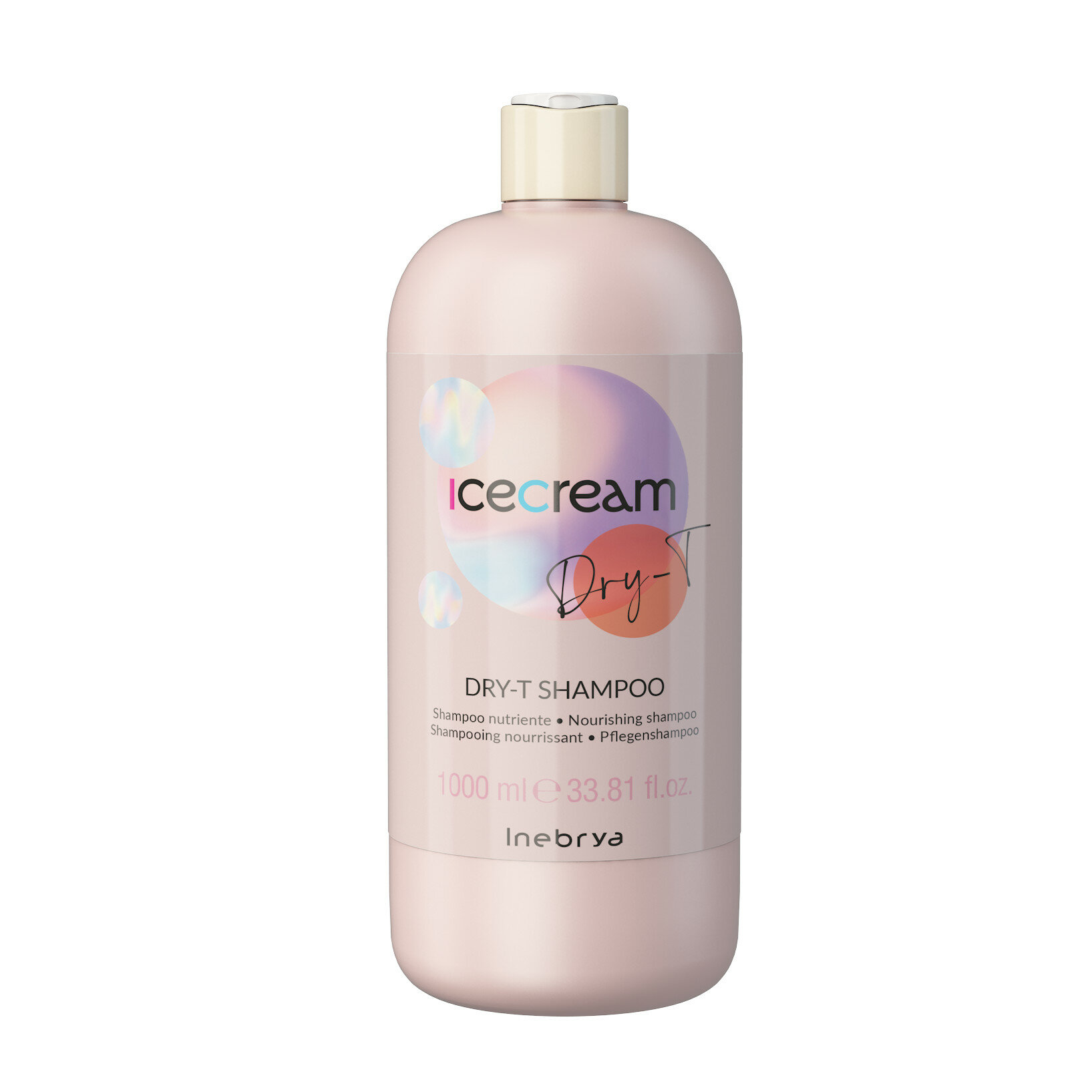 Питательный шампунь для увлажнения сухих и пористых волос Inebrya Dry-T, 1000 мл