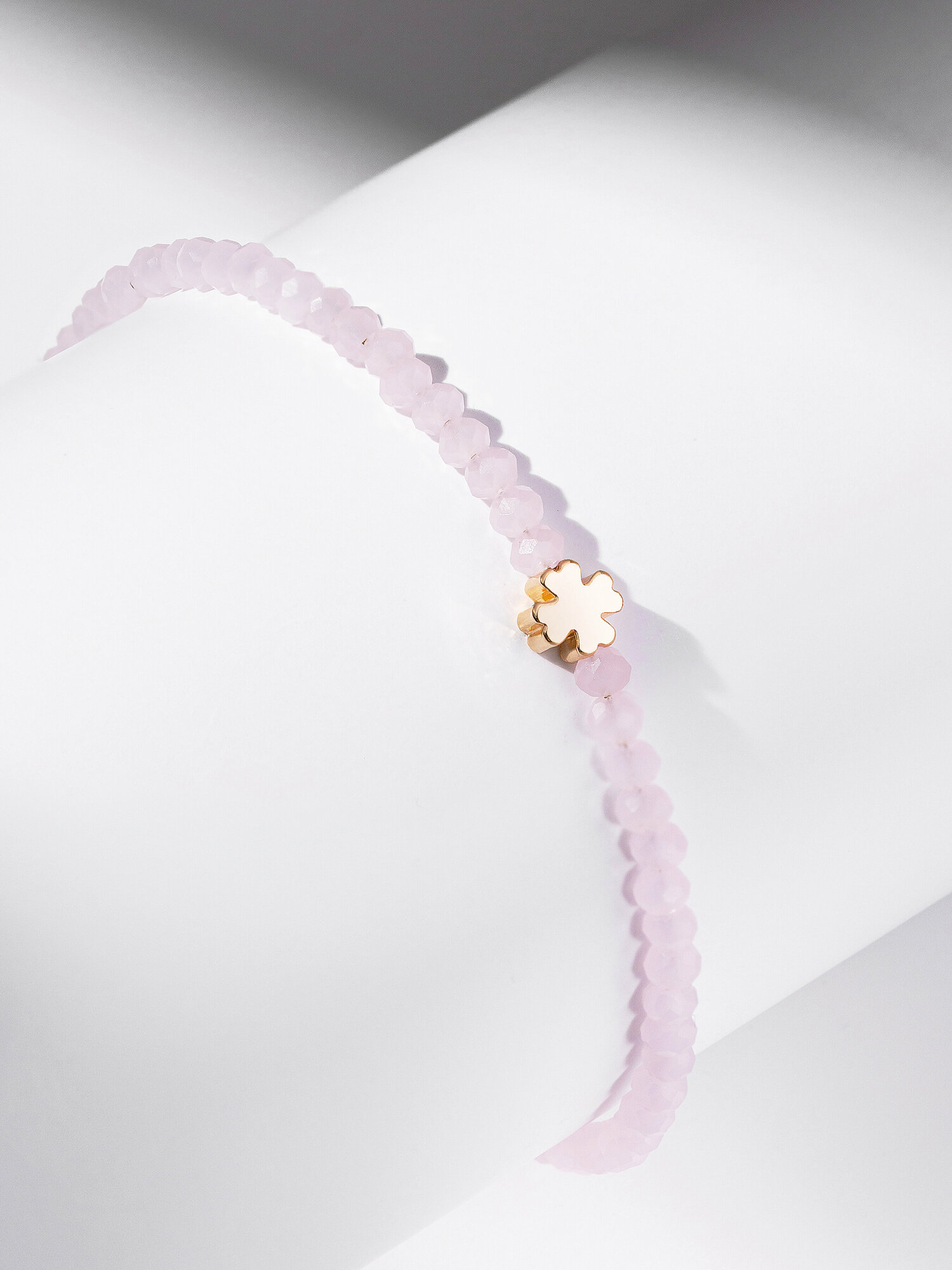 Браслет BLV Jewerly, размер 17.5 см, розовый, золотистый — фото 1