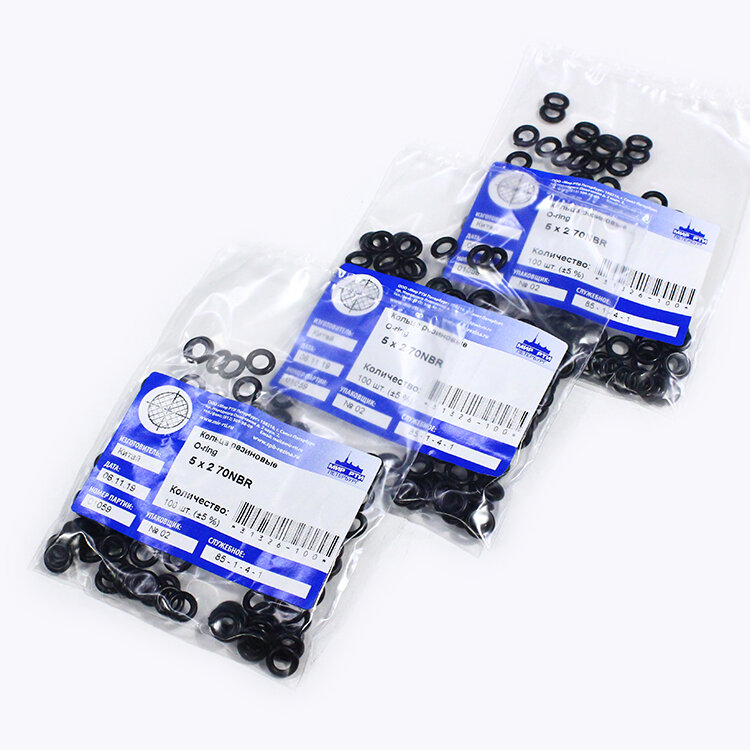 Кольца резиновые уплотнительные (O-ring) 5х2 70NBR (упаковка 100 шт. ±5%)