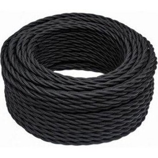 Провод ретро Bironi 3х2.5 матов. черн. (уп.50м) B1-435-73-50