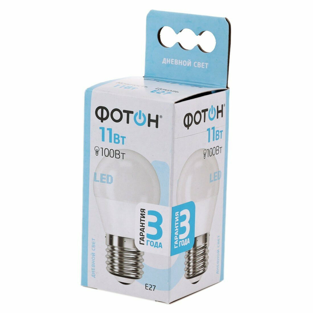 Фотон LED Лампа светодиодная P45 11Вт E27 4000K 950 лм для освещения жилых помещений