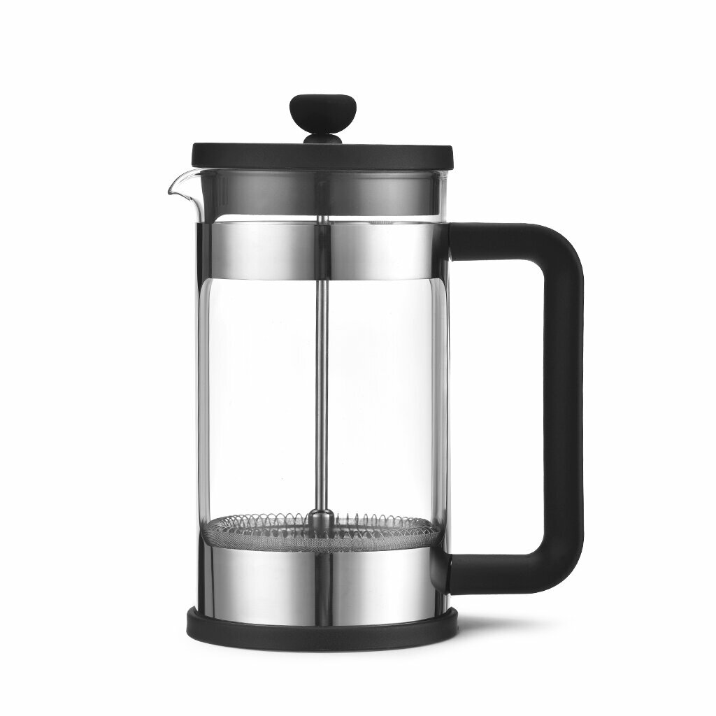 Френч-пресс из нержавеющей стали со стеклянной колбой 600 мл арт. 9117