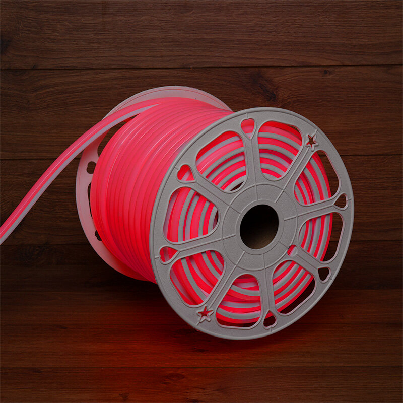 Лампы светодиодные Neon-Night Гибкий неон 16х16мм форма D 144 LED/м красный 230В бухта 50м (c комплектом подключения) NEON-NIGHT, 50м