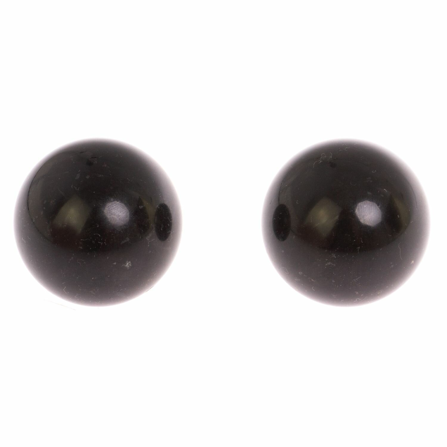 Шары для массажа из черного змеевика 4 см 126410