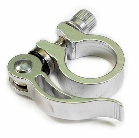 Хомут подседельный TRIX JB-KC010, 28.6мм с эксцентриком, алюминиевый, серебристый