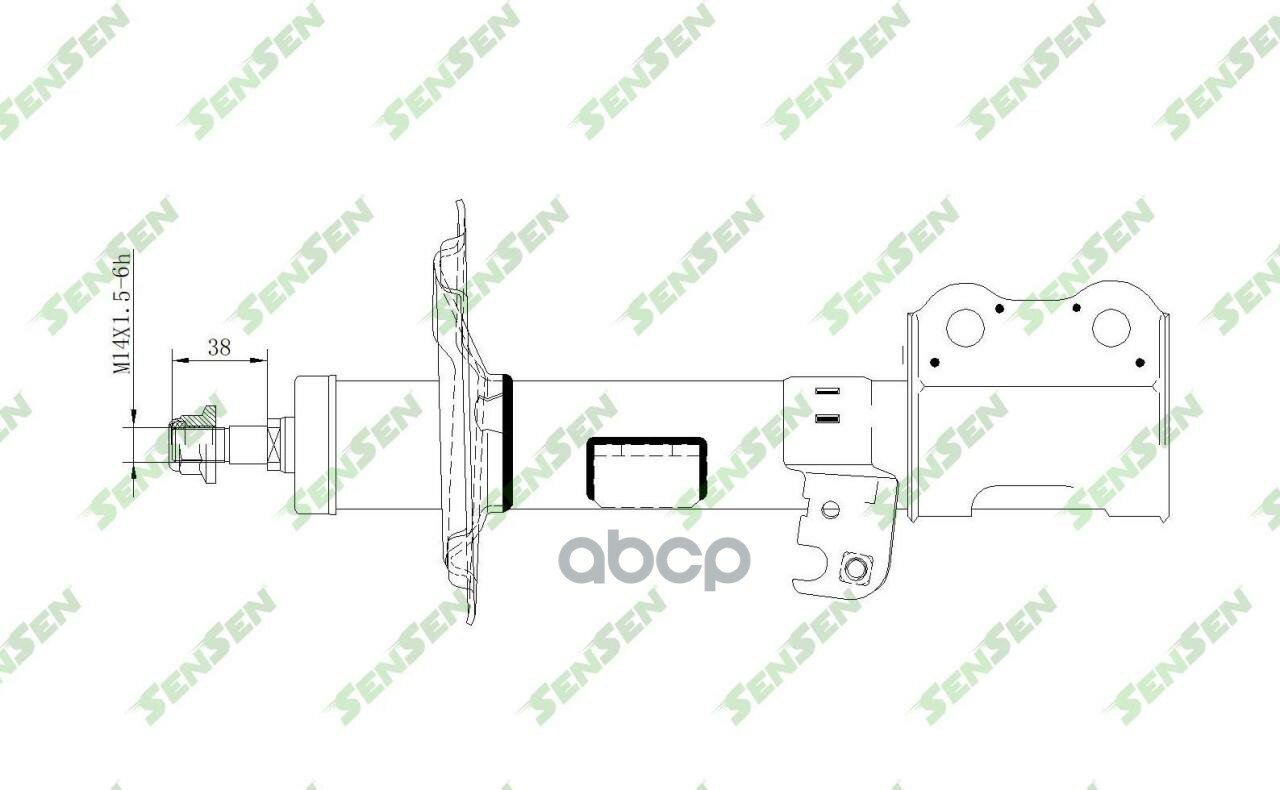 SENSEN 42140255 Амортизатор Toyota Corolla/Corolla Altis NZE12#, ZZE12# for Asean 2001/