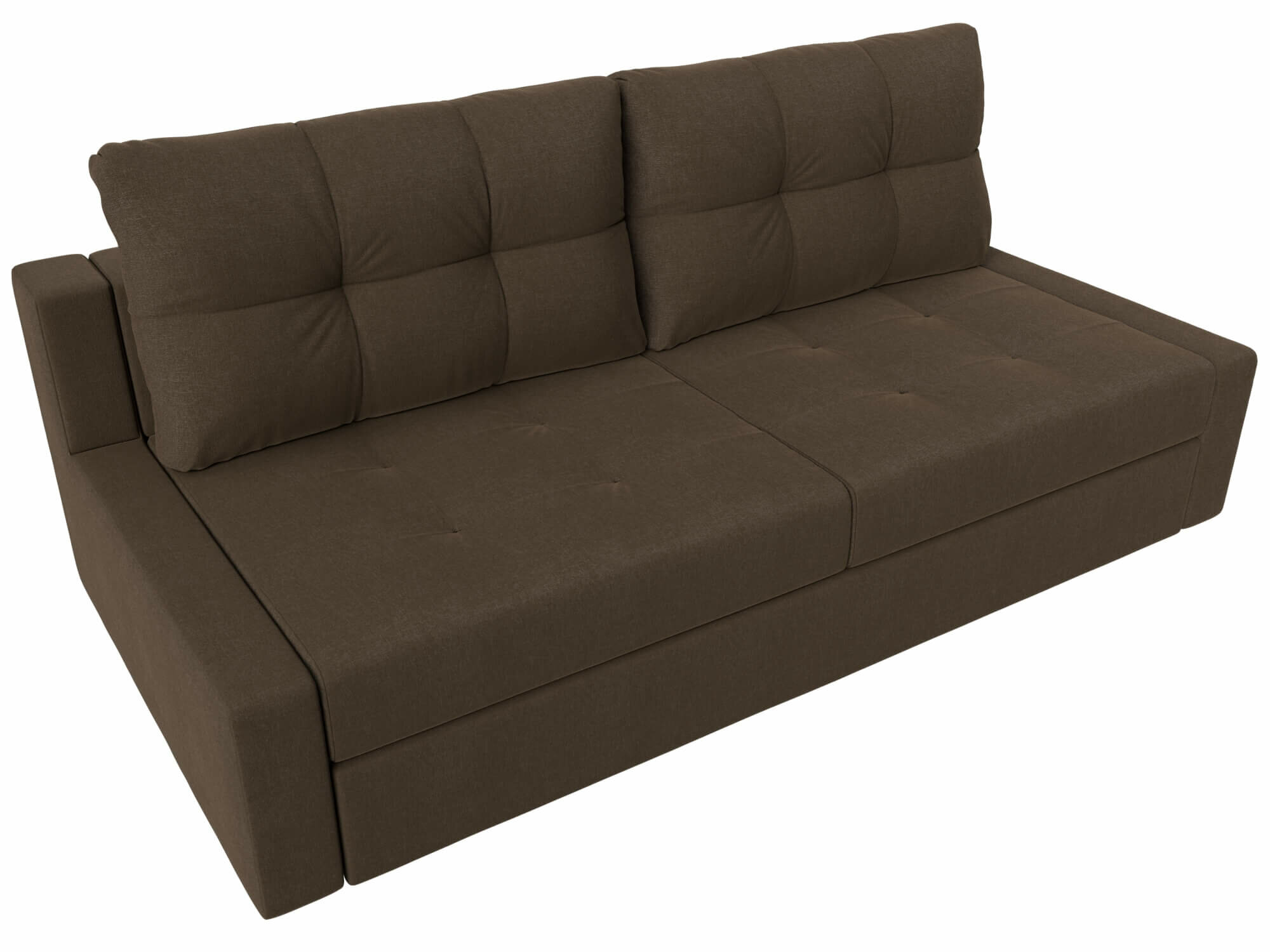 Artum Прямой диван Мартин рогожка коричневый