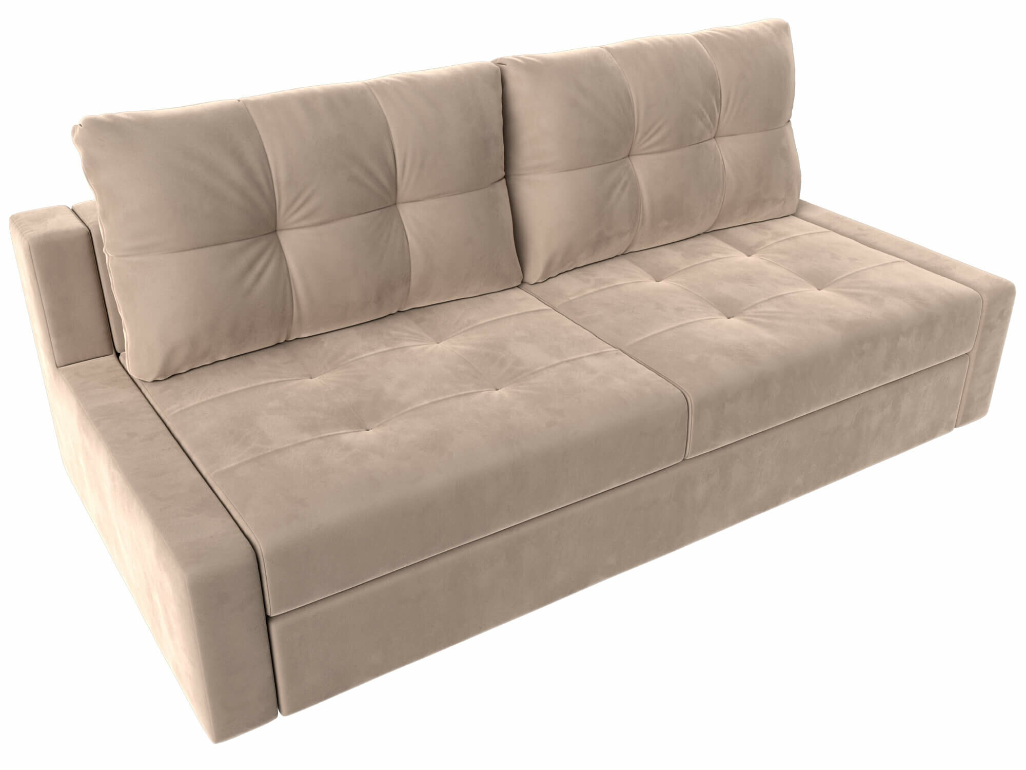 Artum Прямой диван Мартин велюр бежевый