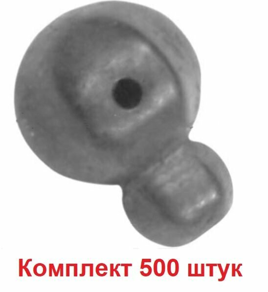 Заготовка мормышек вольфрамовая тип 4 (граненый муравей) 3,0mm без покрытия, (500 штук).