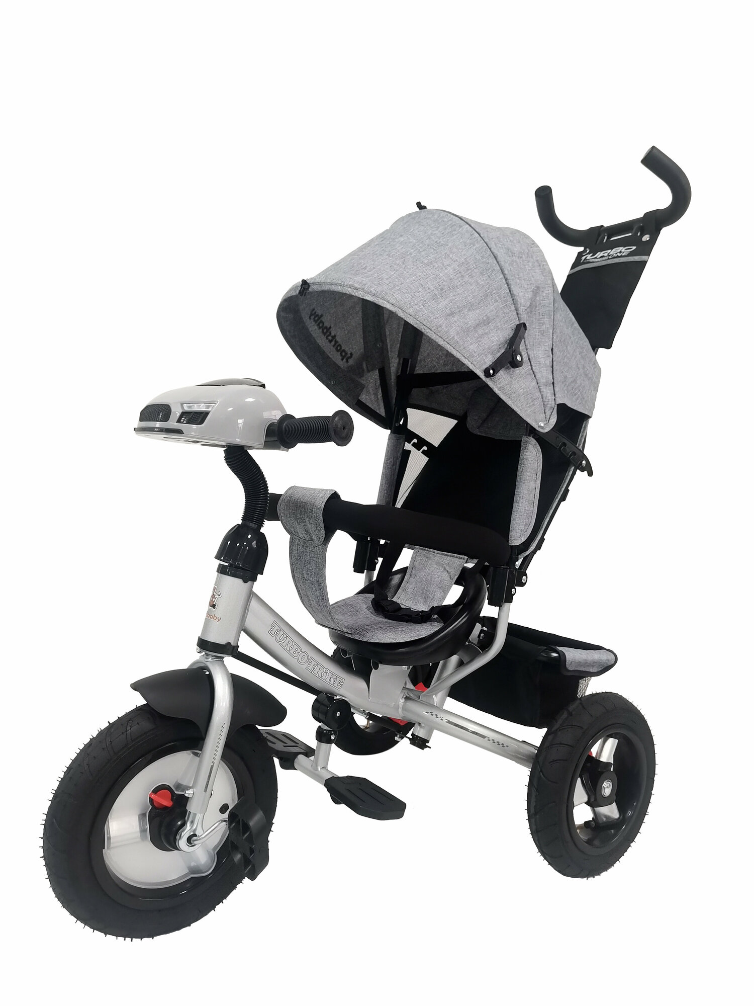 Велосипед Funny Scoo Трехколесный велосипед Sportsbaby Turbo MS-0637 IC серый