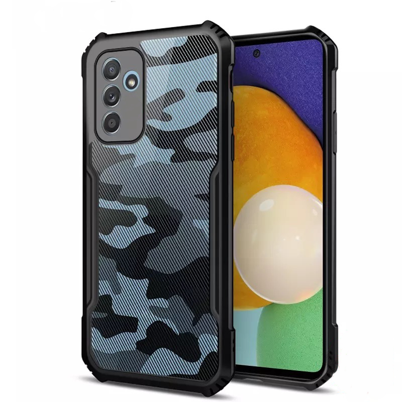 Задняя чехол панель-крышка-накладка MyPads Camuffamento для Samsung Galaxy M52 5G из силикона с дизайном Камуфляж черная
