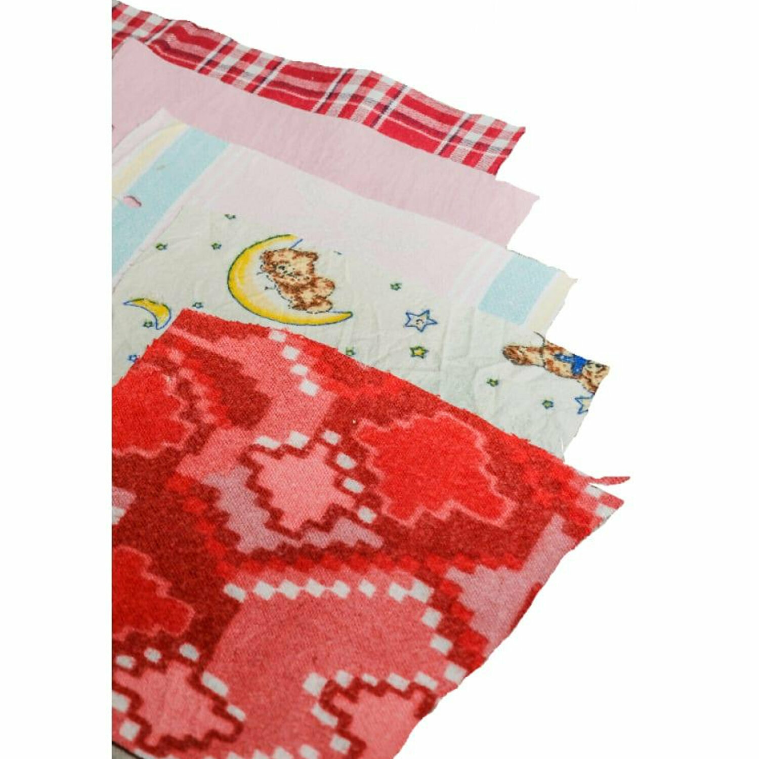 Ветошь фланелевая 10 кг, лоскуты 40х60 (±10 см) плотность 100-360 г/м2, 70% хлопок, 30% синтетика