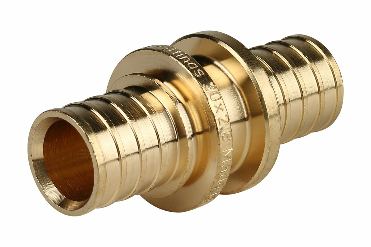 Муфта STOUT SFA-0003-000020 соединительная равнопроходная 20x20, для труб из сшитого полиэтилена, аксиальная