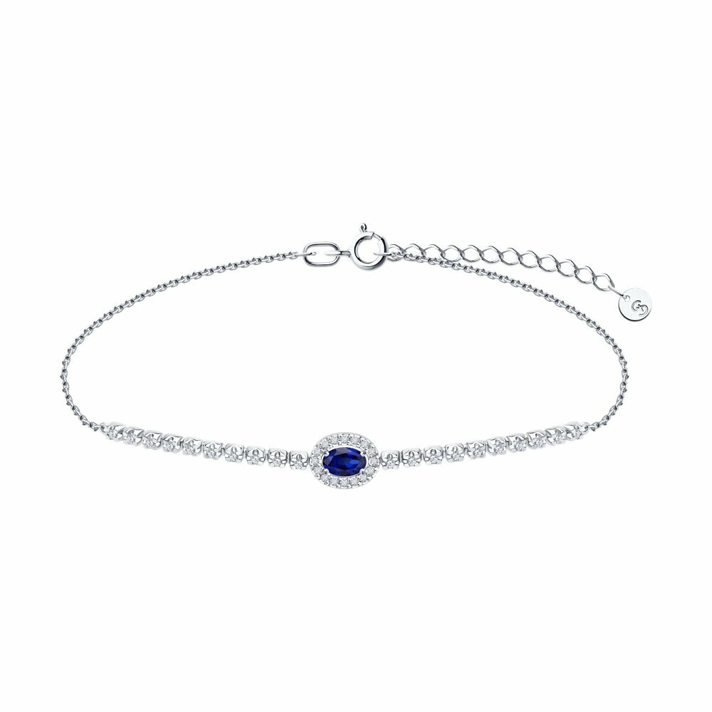 Браслет, белое золото, 585 проба