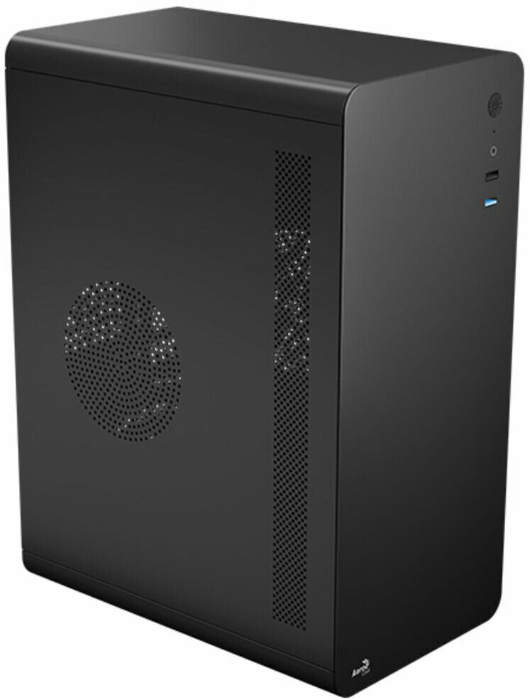 Корпус microATX Aerocool Cs-110 Без БП черный