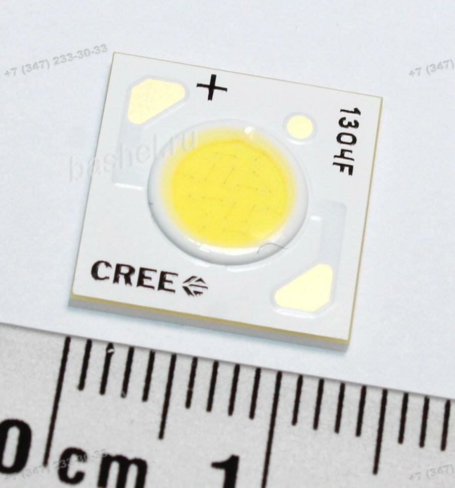 COB-9W 800Lm, 6500k, 500mA, 18V Cree CXA1304F-W, Светодиод мощный, Экран D-8мм, матрица 13х13мм, 4-9W, 18 вольт, 0,25-0,5А, 6500K, керамическая подложка