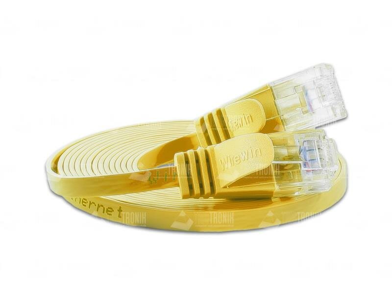 Кабель Wirewin SLIM UTP Cat.6, 0.5 м желтый