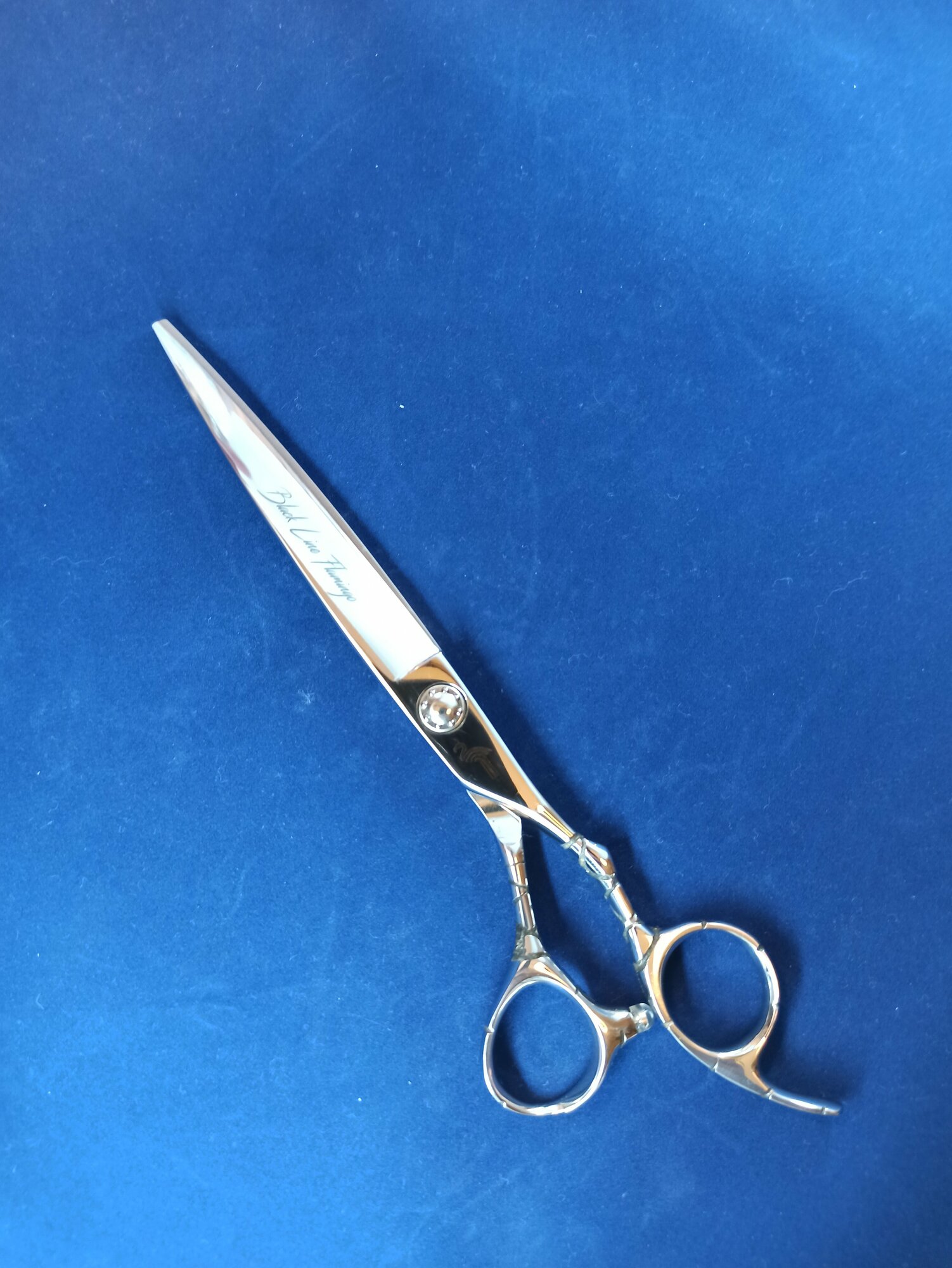 Ножницы прямые Dimi Flamingo Black Line A9-70