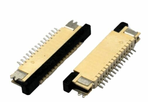 Разъем FPC Half Coverage Top Contact 0.8K-BS-24PWB 24 pin высота 2мм шаг 0,8мм