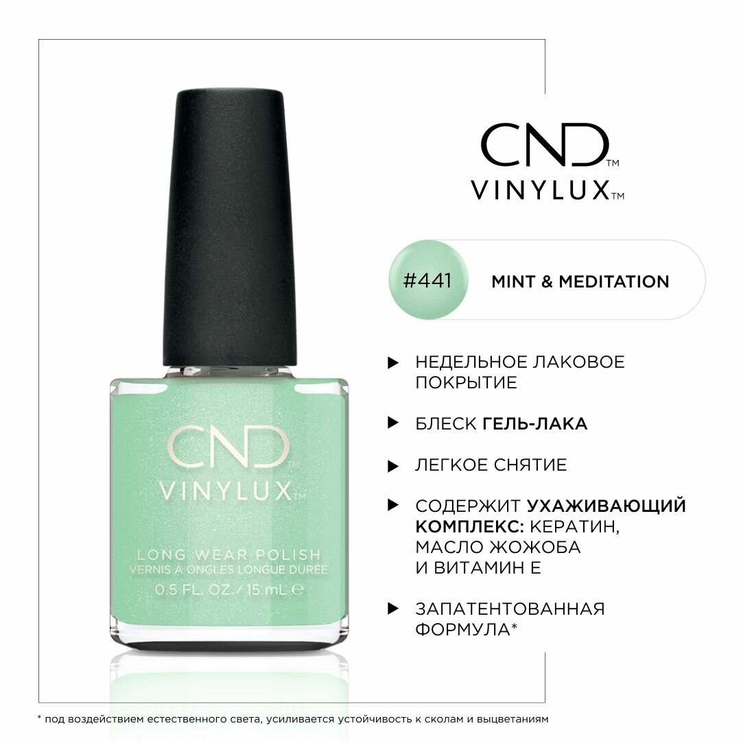 Недельное покрытие CND Vinylux #441 Mint & Meditation