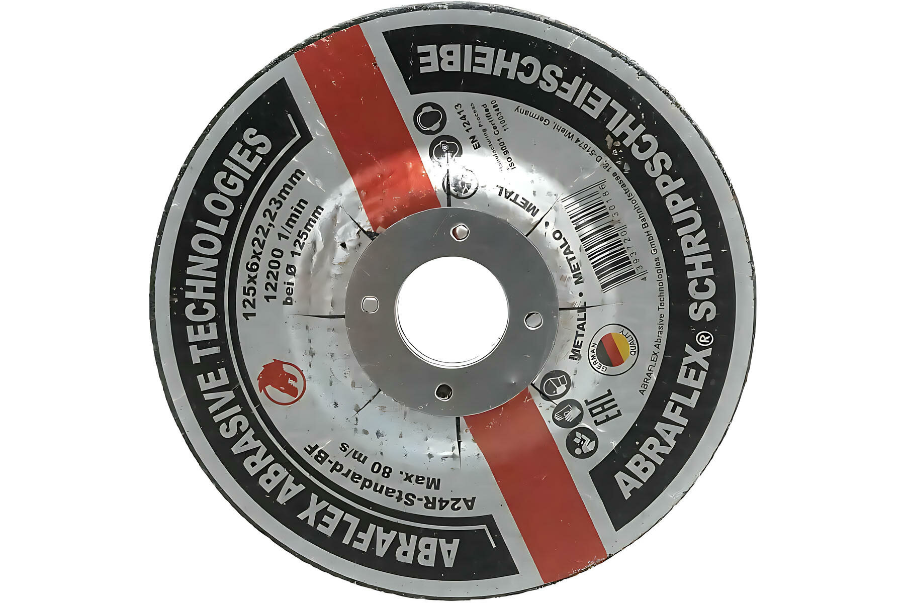 Диск обдирочный 125 х 6,0 х 22 мм A240R Standart BF (металл) ABRAFLEX