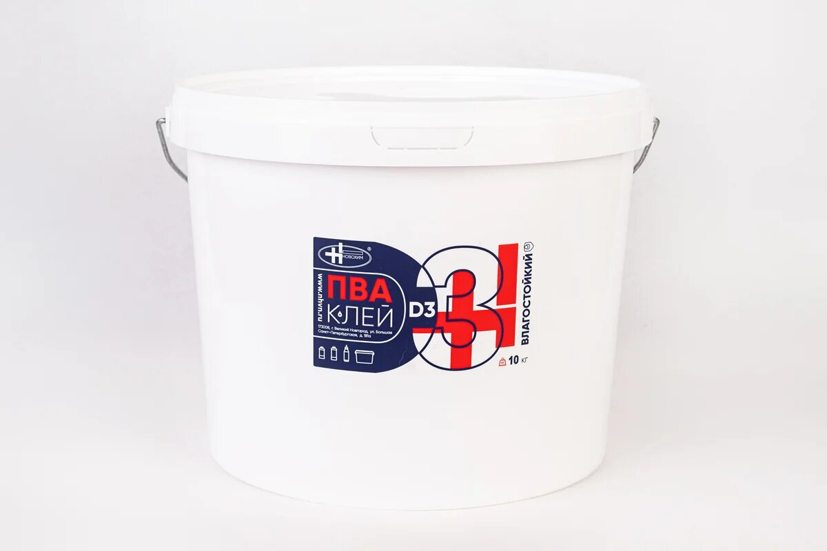 Новохим Клей ПВА Д3, фас. 10 кг (ведро) 00-00004030