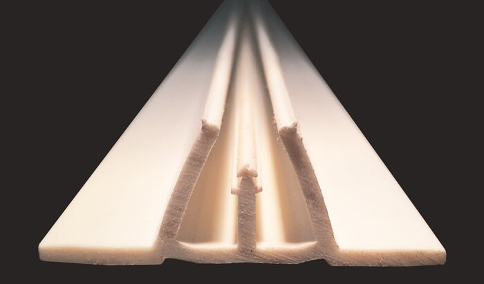 Профиль ПВХ гарп. разделительный 2,5м (2шт по 1,25м)