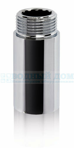 Удлинитель 1/2 дюйма (15 мм) хромированный