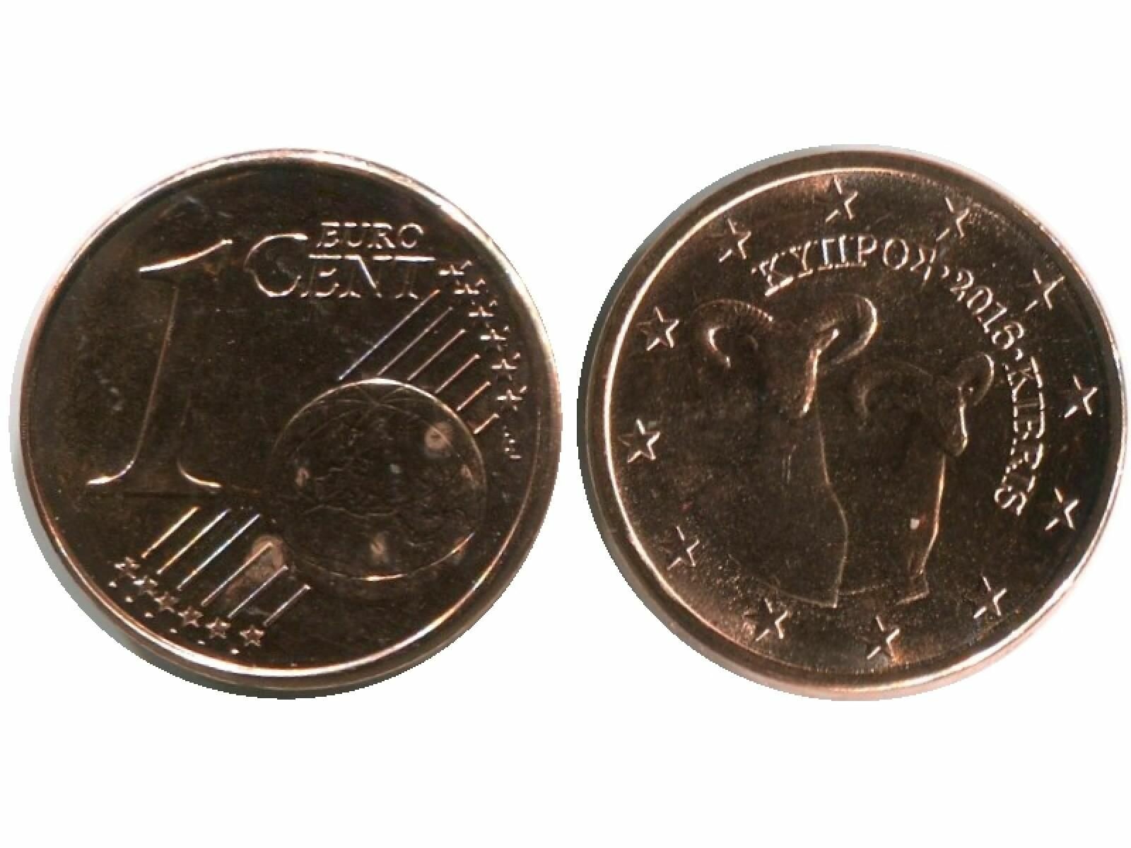 1 Евроцент Кипра 2016 Г.