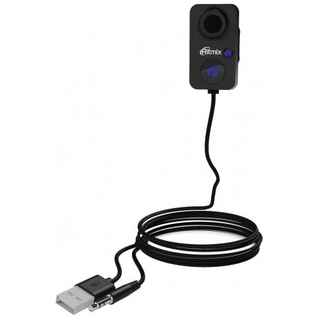 FM-трансмиттер Ritmix BTR-100 черный BT