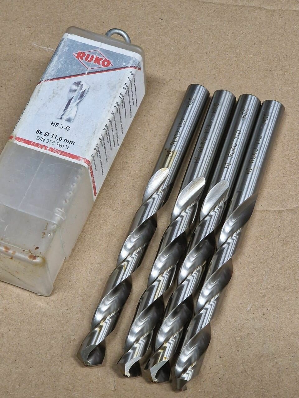 Сверло по металлу Ruko HSS-G 11,0х142/94 мм 4 шт