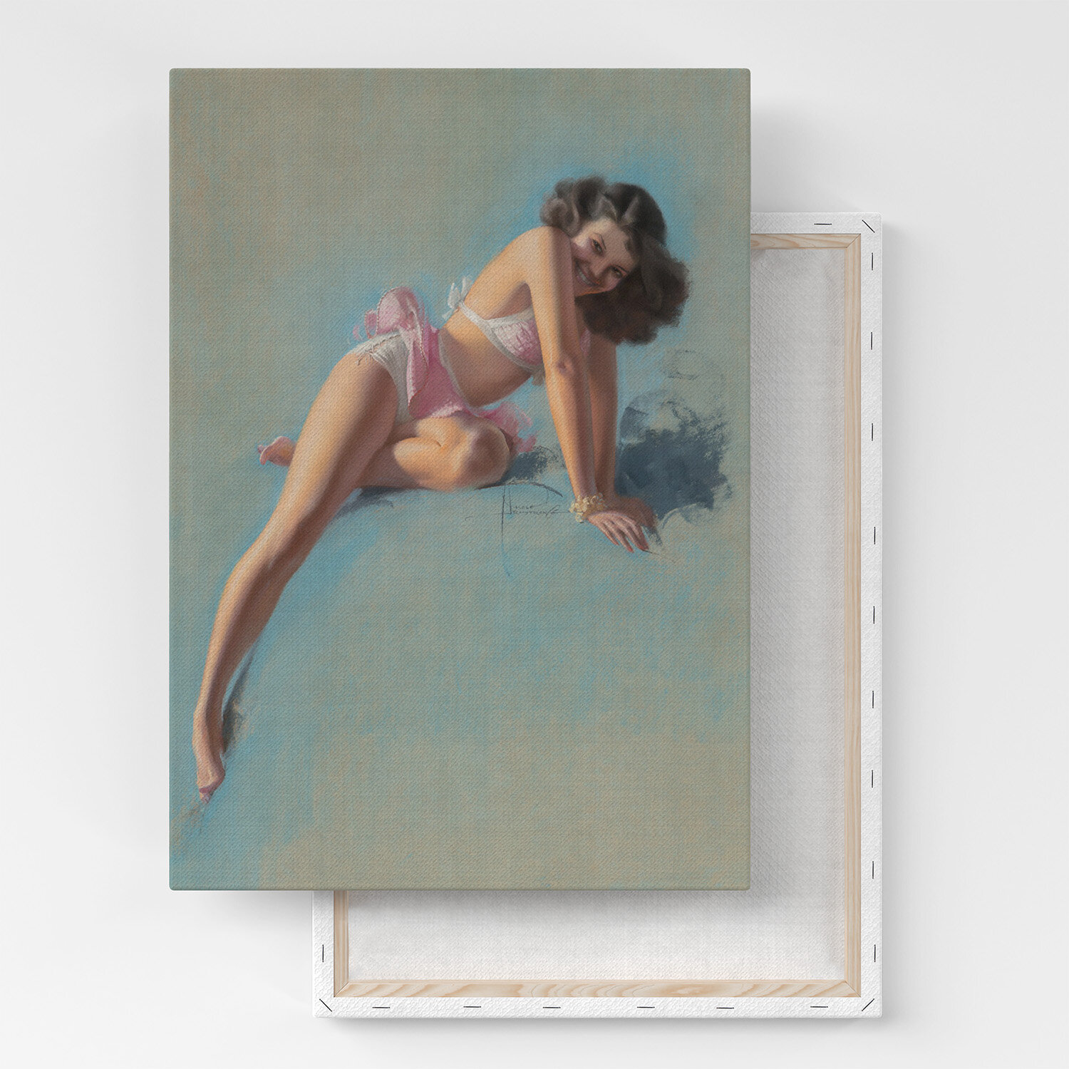 Картина на холсте, репродукция / Пин-ап / Рольф Армстронг - See You Soon / Размер 30 x 40 см