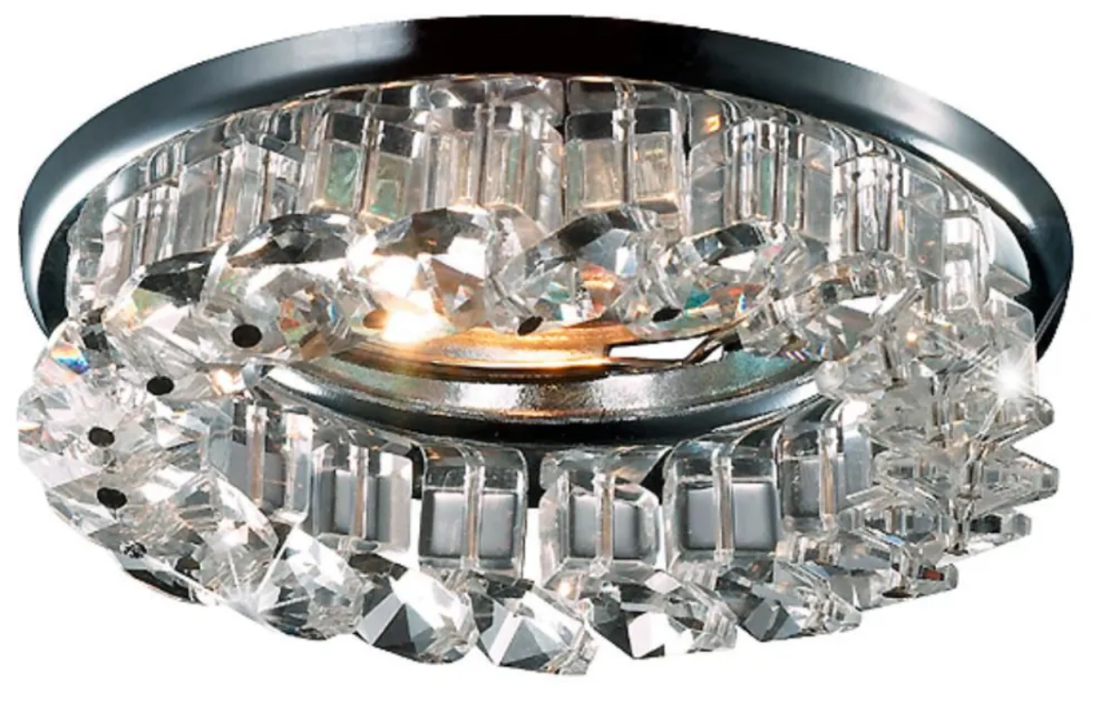 Спот Novotech Bob 369452, GU5.3, 50 Вт, теплый белый, цвет арматуры: хром, цвет плафона: бесцветный