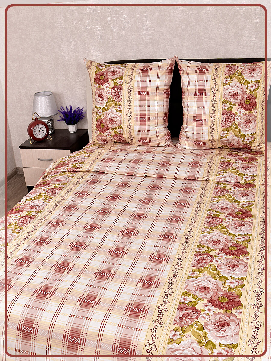 Постельное белье Шуйская бязь Скатерть 7555-1 1,5 спальное