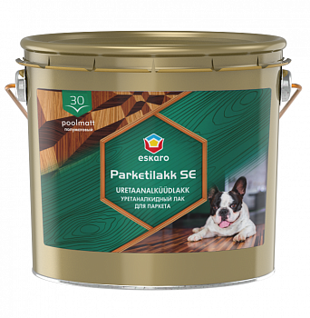 Уретан-Алкидный Лак 10л Eskaro Parketilakk SE 30 Полуматовый для Деревянных и Бетонных Полов.