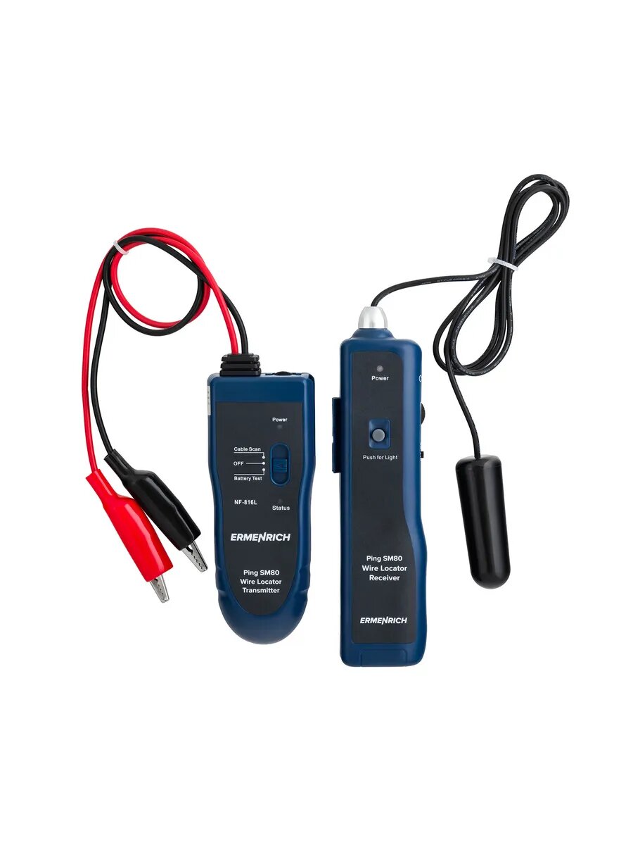 Детектор подземных проводов Ermenrich "Ping" SM80, с наушниками, IP54