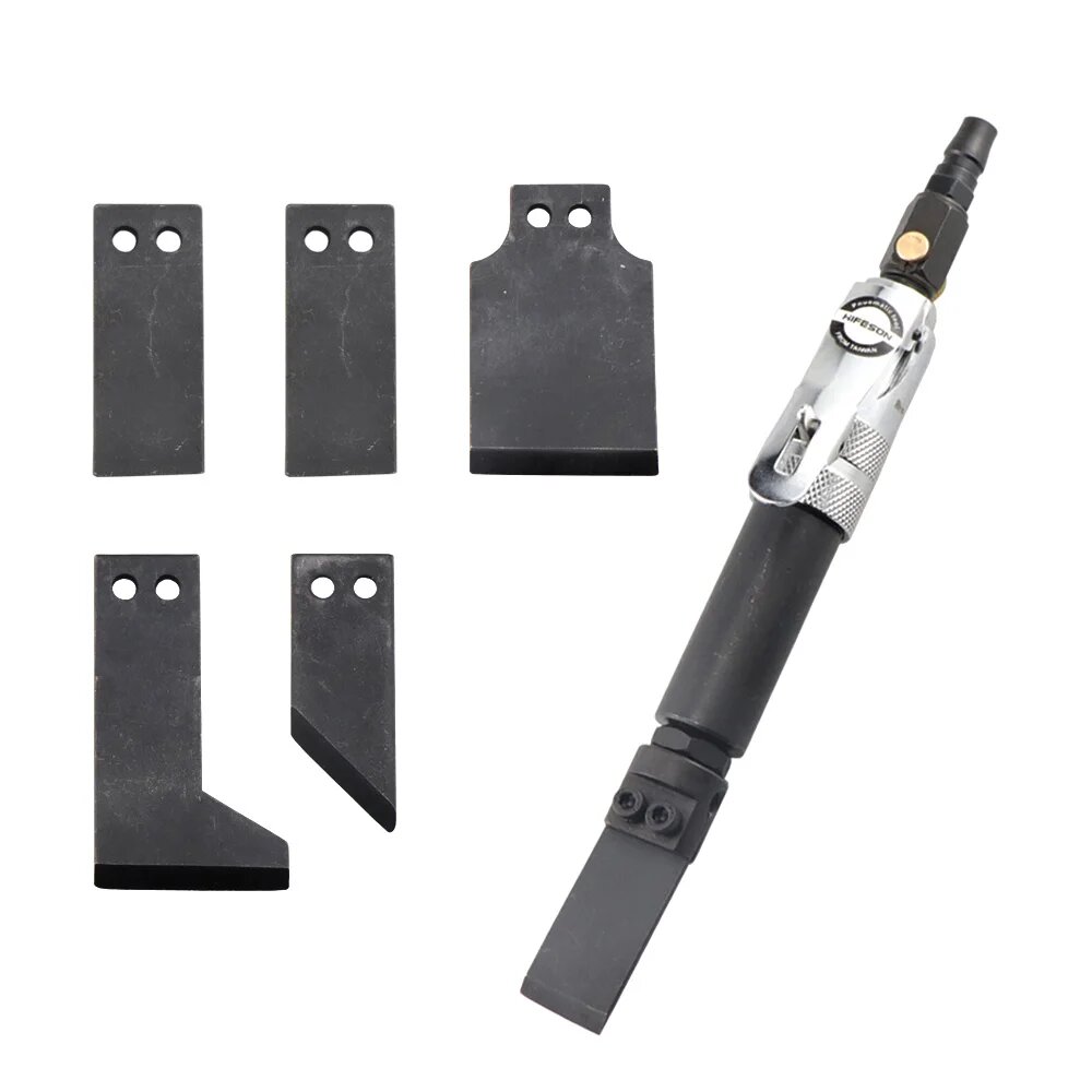 100C пневматический лопата для снега мини лезвие шабера воздуха Ножи Съемная режущая головка прямые Тип зачистной молоток пневматическое долото