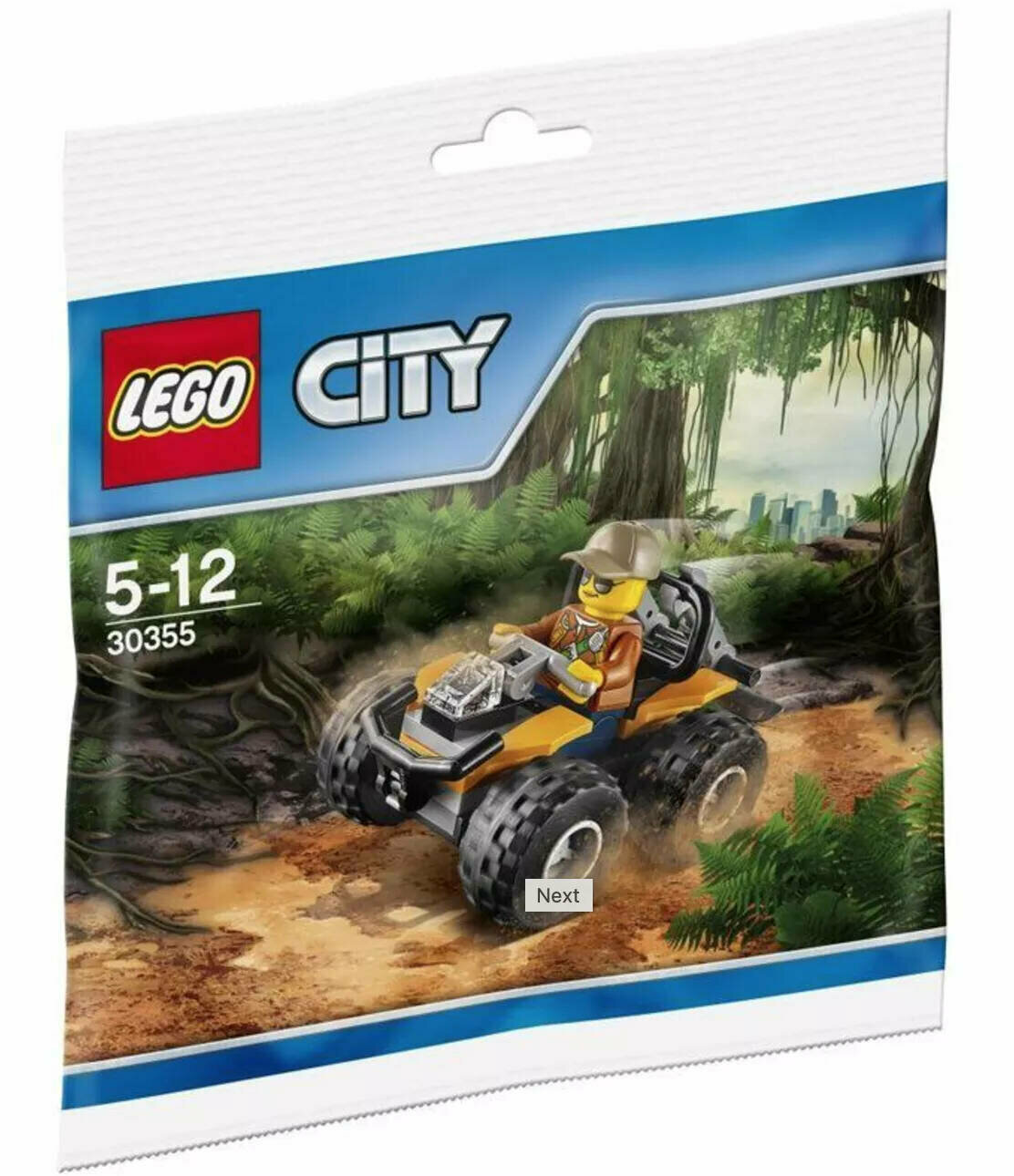 Конструктор LEGO City 30355 Вездеход для джунглей, 32 детали, от 5 лет, 2017 год