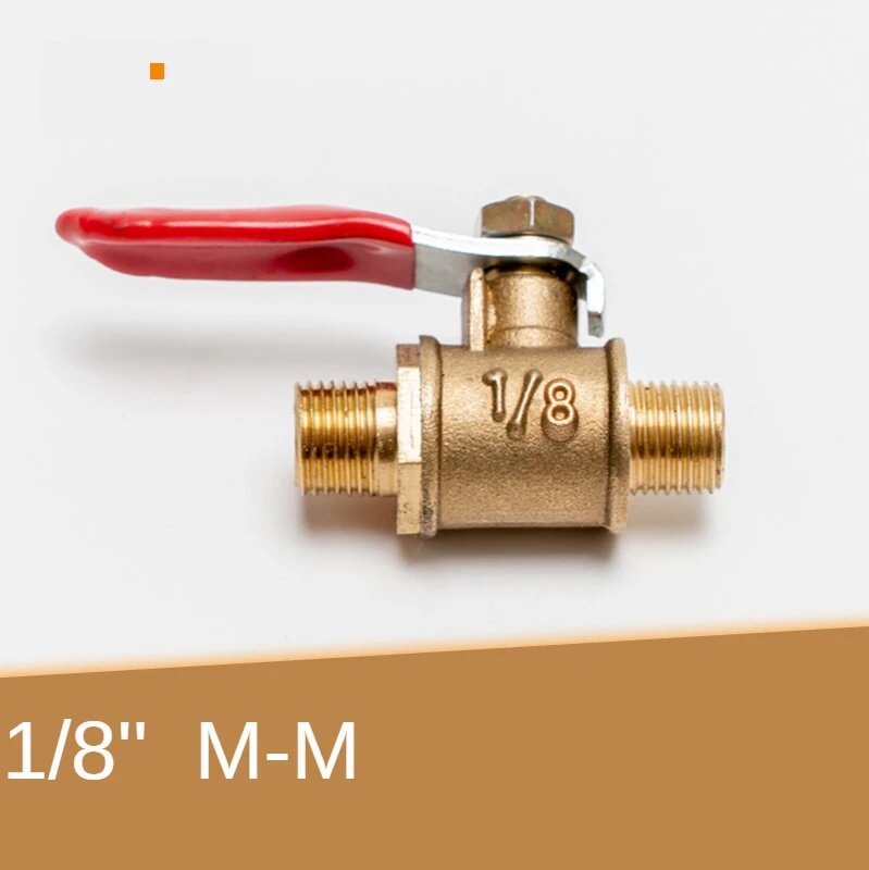 Шаровой кран латунный 1/8" M-M, Цвет: 1