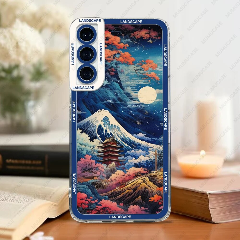Чехол для Samsung Galaxy S25 S24 S20 S21 FE S22 Plus S23 Ultra A22 A54 5G Soft Cover Синий, E03, S21