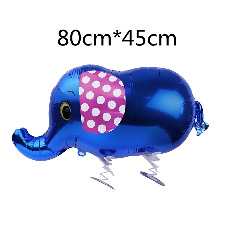 Синий гелиевый шар-слон 80x45 см