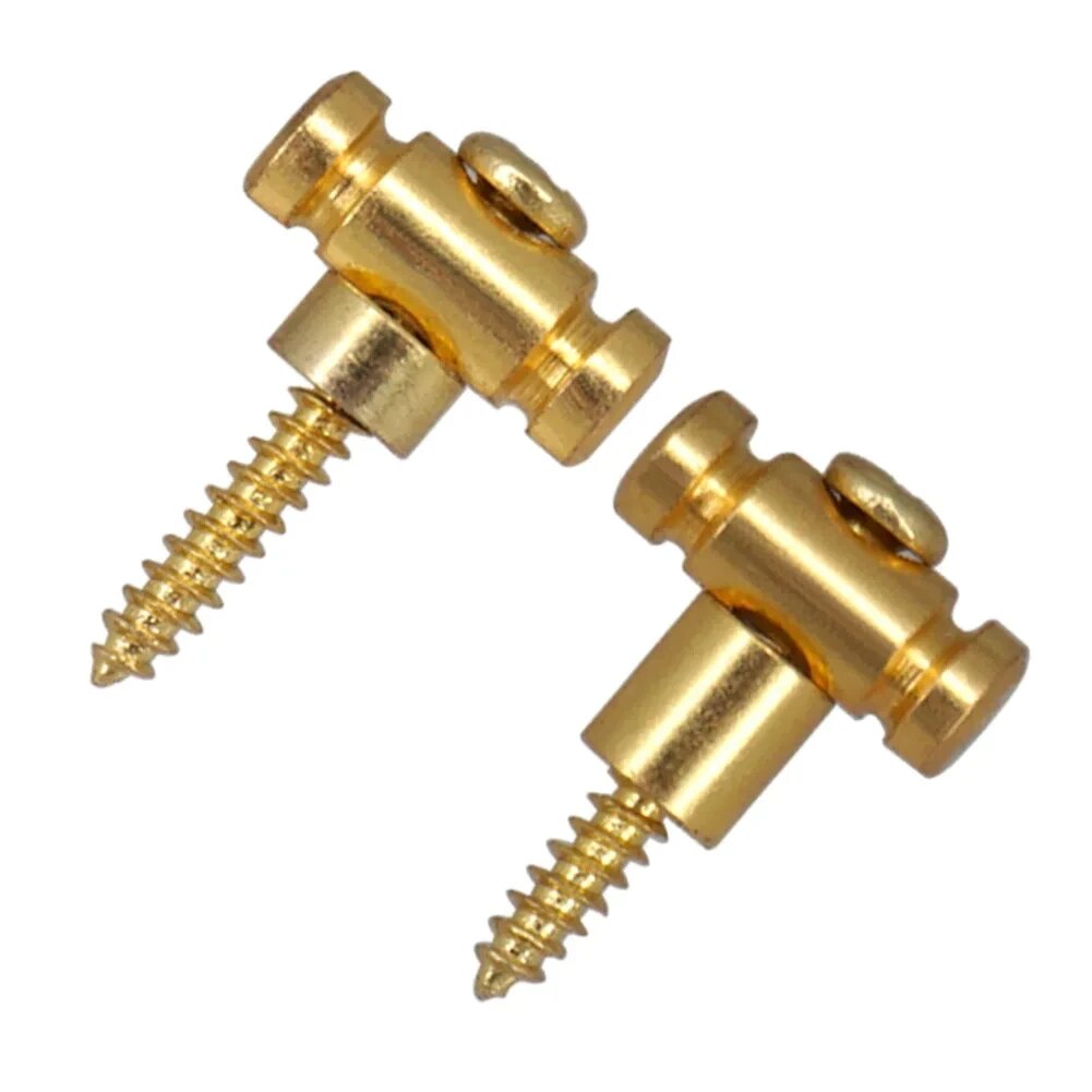 Фиксаторы гитарных струн 2 шт, серебристый/черный/золотой, для Telecaster Golden