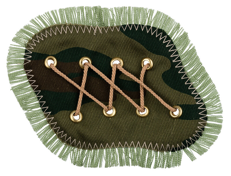 "BLITZ" "пятно" джинс П1/1 со шнуровкой 8.5х9.5 см