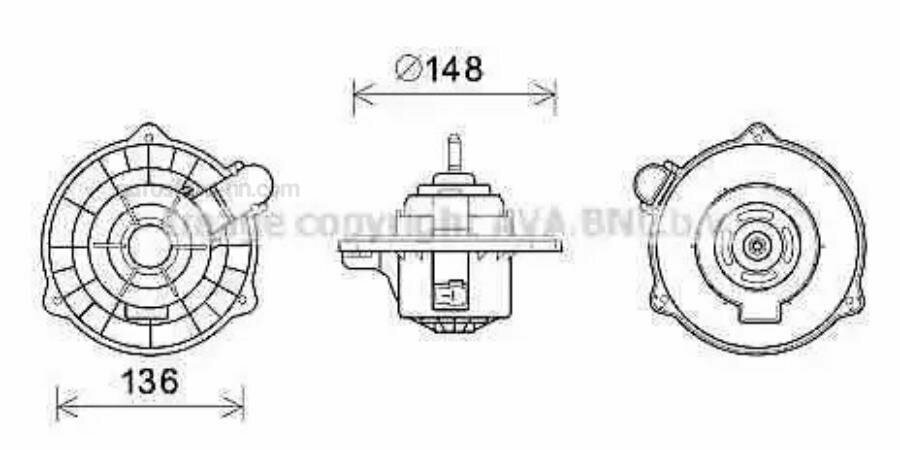 AVA HY8404 Вентилятор системы кондиционирования