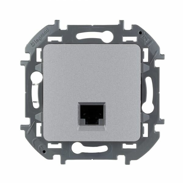2 шт. Legrand INSPIRIA Алюминий Информационная розетка RJ 45 - категория 5e - UTP, 673827