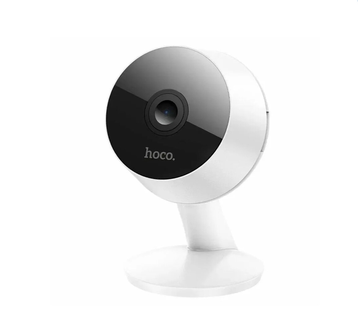 Видеокамера для коммерции/дома HOCO D3 Indoor HD Camera, 3MP, Wi-Fi 2.4G, IOS/Android, Поддержка micro SD/TF, Белый