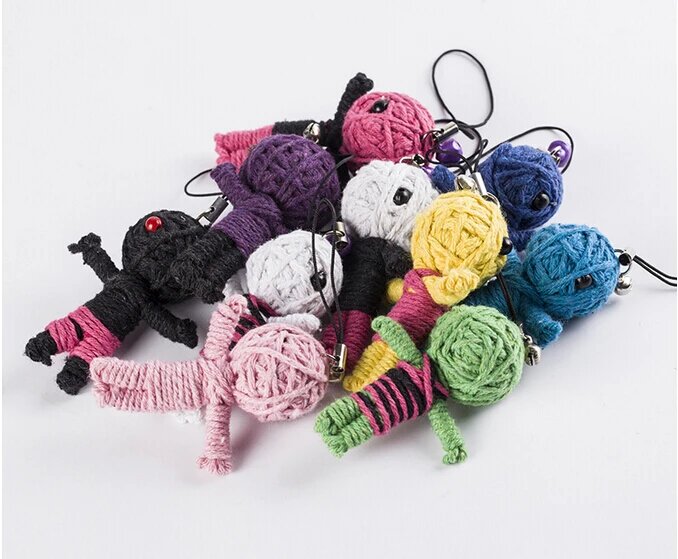 5 шт. оптом новый стиль Voodoo Куклы брелоки little voodoo dollsAccessories — фото 1